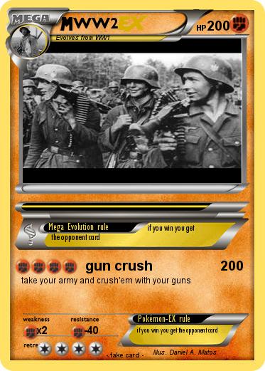 Pokémon WW2 8 8 - gun crush - My Pokemon Card