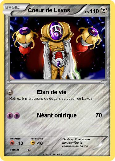 Pokémon Coeur de Lavos - Élan de vie - Ma carte Pokémon