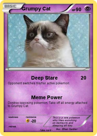 Pokémon Grumpy Cat 1157 1157 - Deep Stare - My Pokemon Card