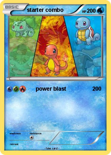 Pokémon starter combo 1 1 - power blast - My Pokemon Card