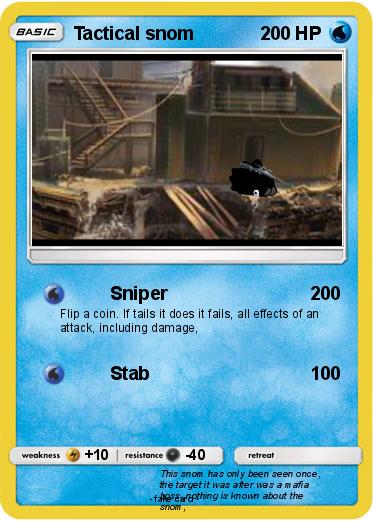 Pokémon Tactical snom - Sniper - My Pokemon Card