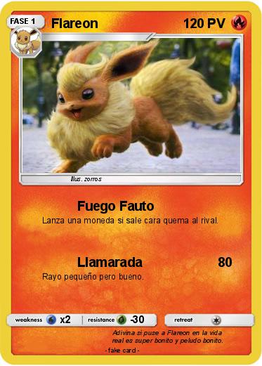 Pokémon Flareon 864 864 - Fuego Fauto - Mi carta pokémon