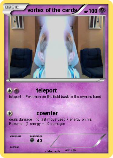Pokémon vortex of the cards - teleport - My Pokemon Card
