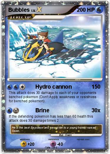 Pokémon Bubbles 173 173 - Hydro cannon - My Pokemon Card