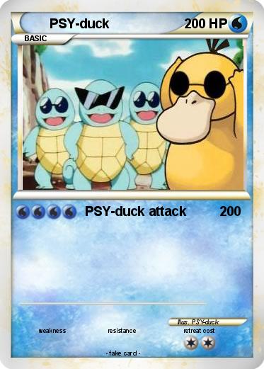 Pokémon PSY duck 3 3 - PSY-duck attack - My Pokemon Card