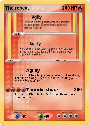 Pokémon The repeat - Agility - My Pokemon Card