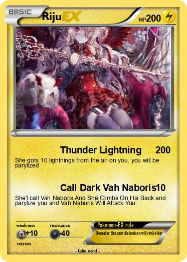 Pokémon Riju 9 9 - Thunder Lightning - My Pokemon Card