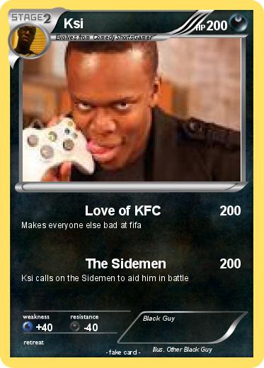Pokémon Ksi 40 40 - Love of KFC - My Pokemon Card