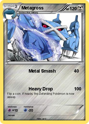 Pokémon Metagross 544 544 - Metal Smash - My Pokemon Card