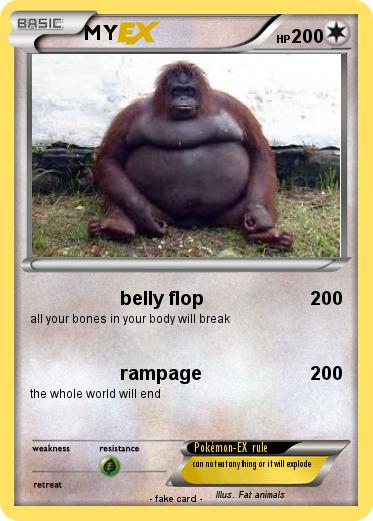 Pokémon 1 137698 137698 - belly flop - My Pokemon Card