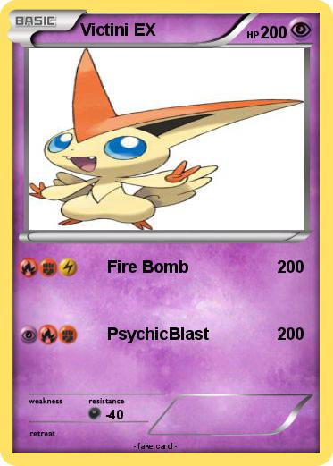Pokémon Victini EX 180 180 - Fire Bomb - My Pokemon Card