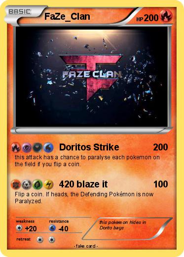 Pokémon FaZe Clan 36 36 - Doritos Strike - My Pokemon Card
