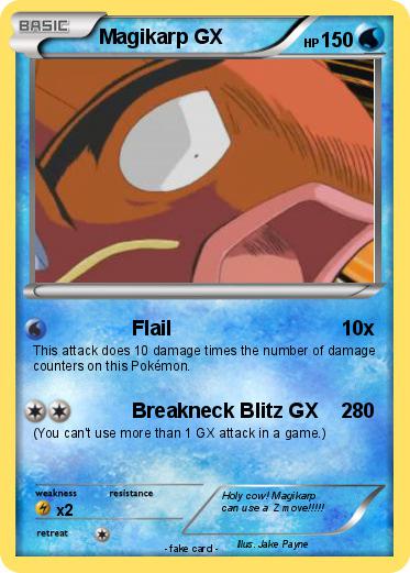 Pokémon Magikarp GX - Flail - My Pokemon Card