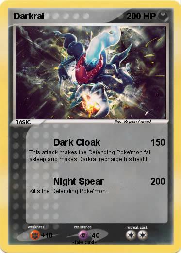 Pokémon Darkrai 4592 4592 - Dark Cloak - My Pokemon Card