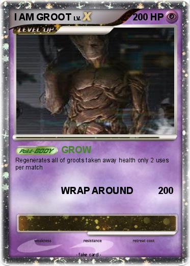 Pokémon I AM GROOT 1 1 - GROW - My Pokemon Card