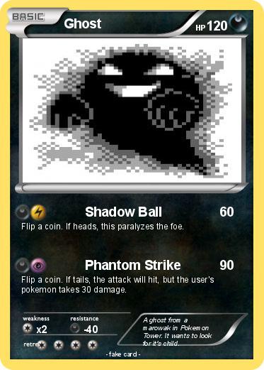 Pokémon Ghost 2900 2900 - Shadow Ball - My Pokemon Card