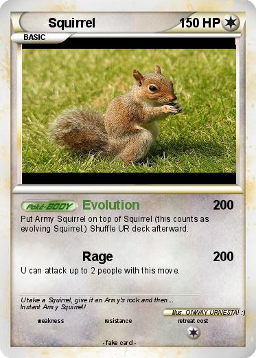 Pokémon Squirrel 196 196 - Evolution - My Pokemon Card
