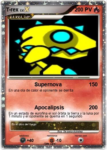 Pokémon T rex 1227 1227 - Supernova - Mi carta pokémon
