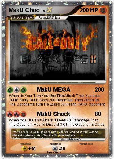 Pokémon MakU Choo - MakU MEGA - My Pokemon Card