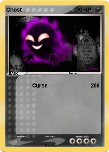 Pokémon Ghost 3336 3336 - Curse - My Pokemon Card