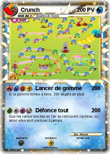 Pokémon Crunch 34 34 - Lancer de gomme - Ma carte Pokémon