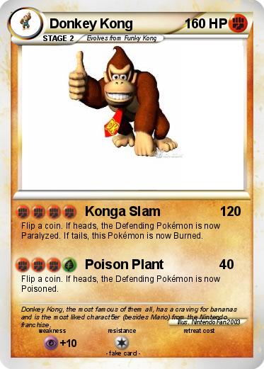 Pokémon Donkey Kong 535 535 - Konga Slam - My Pokemon Card
