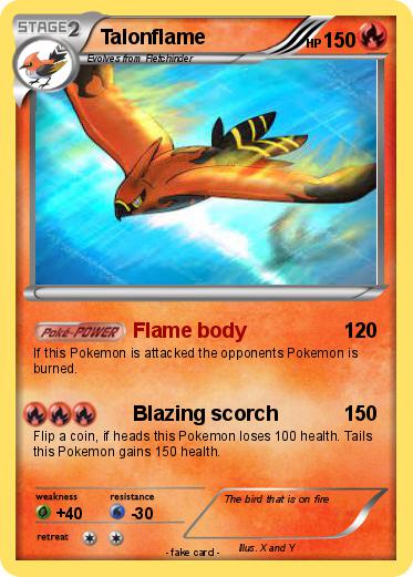 Pokémon Talonflame 81 81 - Flame body - My Pokemon Card