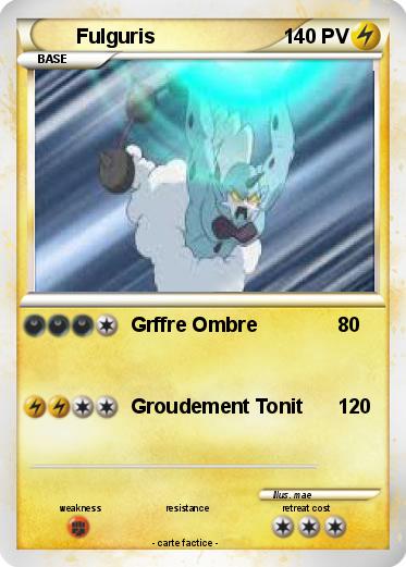 Pokémon Fulguris 185 185 - Grffre Ombre - Ma carte Pokémon