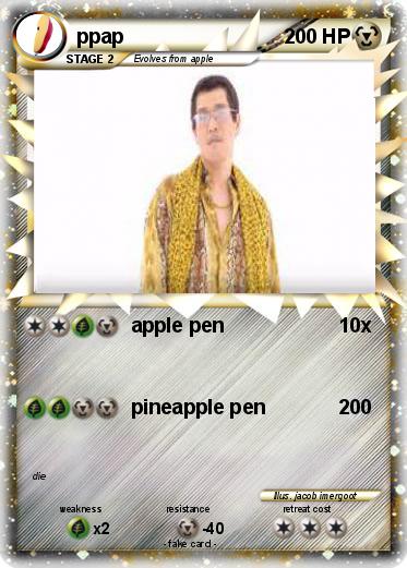 Pokémon ppap 35 35 - apple pen - My Pokemon Card