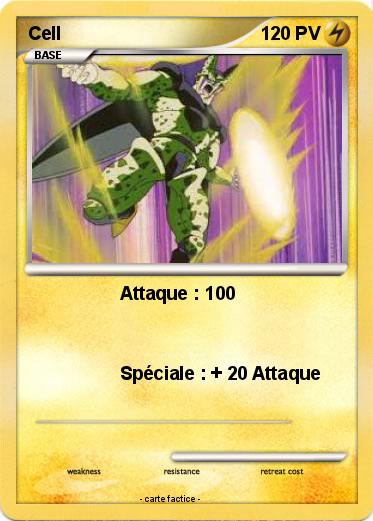 Pokémon Cell 691 691 - Attaque : 100 - Ma carte Pokémon