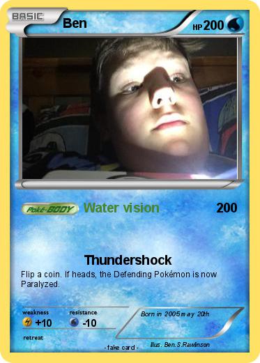 Pokémon Ben 1987 1987 - Water vision - My Pokemon Card