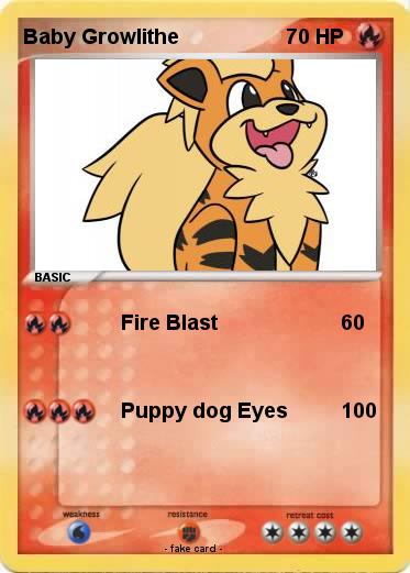 Pokémon Baby Growlithe 2 2 - Fire Blast - My Pokemon Card