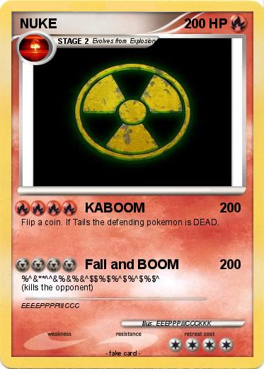 Pokémon NUKE 276 276 - KABOOM - My Pokemon Card