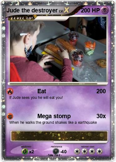 Pokémon Jude the destroyer - Eat - My Pokemon Card