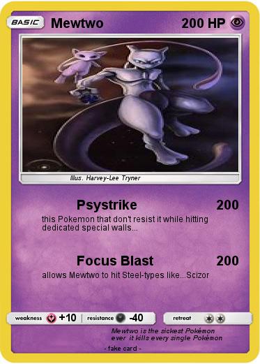 Pokémon Mewtwo 8836 8836 - Psystrike - My Pokemon Card