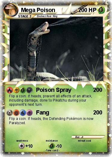 Pokémon Mega Poison 1 1 - Poison Spray - My Pokemon Card