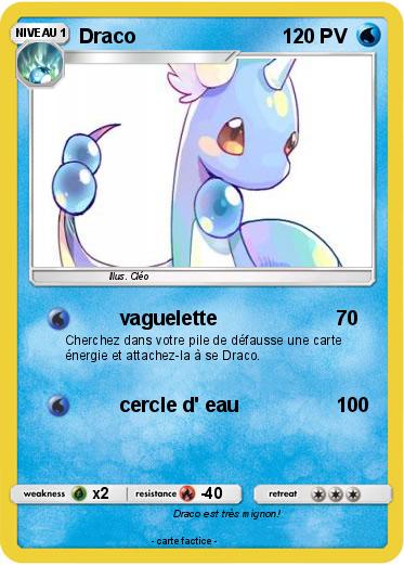 Pokémon Draco 975 975 - vaguelette - Ma carte Pokémon