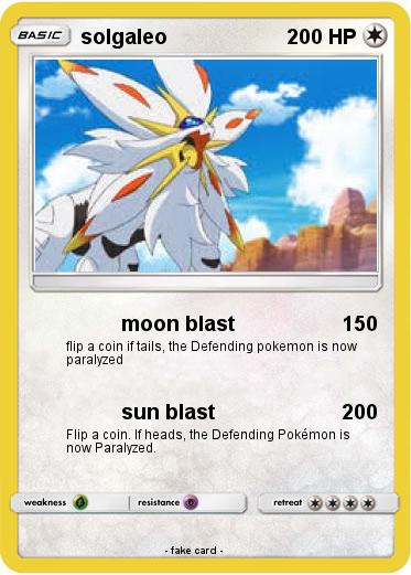 Pokémon solgaleo 774 774 - moon blast - My Pokemon Card