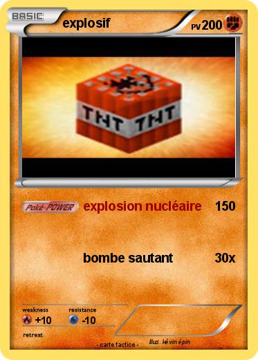 Pokémon explosif 2 2 - explosion nucléaire - Ma carte Pokémon