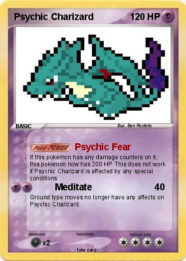 Pokémon Psychic Charizard - Psychic Fear - My Pokemon Card