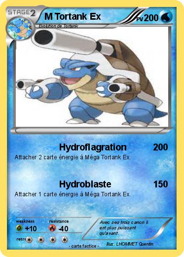Pokémon M Tortank Ex 1 1 - Hydroflagration - Ma carte Pokémon