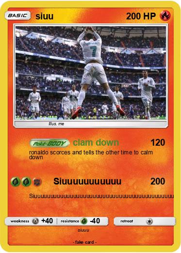 Pokémon siuu 2 2 - clam down - My Pokemon Card