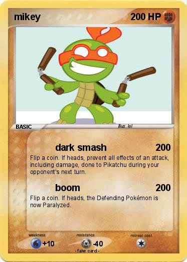 Pokémon mikey 127 127 - dark smash - My Pokemon Card