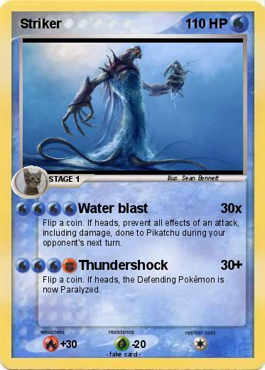 Pokémon Striker 303 303 - Water blast - My Pokemon Card