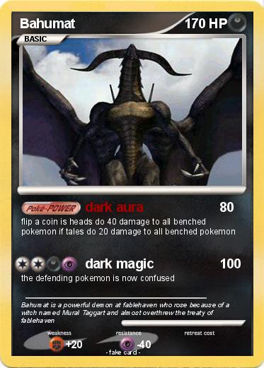 Pokémon Bahumat - dark aura - My Pokemon Card