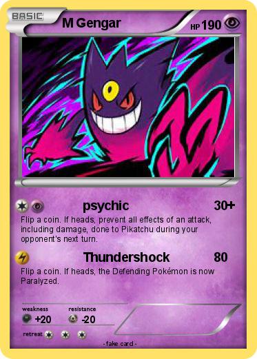Pokémon M Gengar 84 84 - psychic - My Pokemon Card