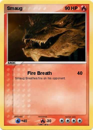 Pokémon Smaug 47 47 - Fire Breath - My Pokemon Card