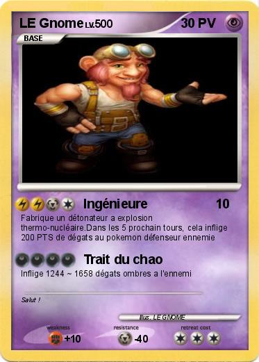 Pokémon LE Gnome - Ingénieure - Ma carte Pokémon