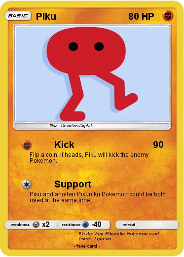 Pokémon Piku 23 23 - Kick - My Pokemon Card