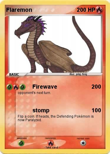 Pokémon Flaremon 5 5 - Firewave - My Pokemon Card